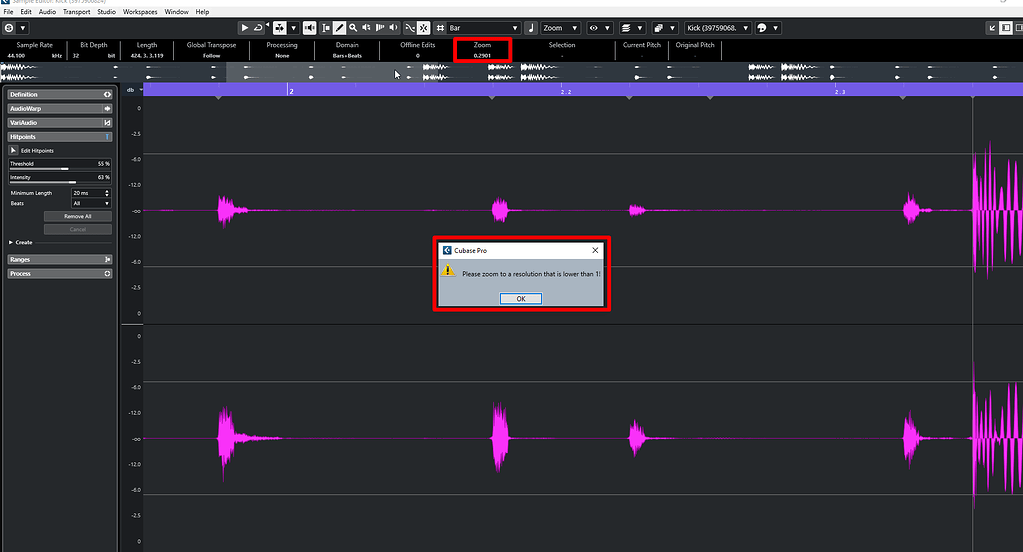[SOLVED] BUG: Cubase 13 Pro. Please zoom to a resolution that is lower than 1! - Cubase ...