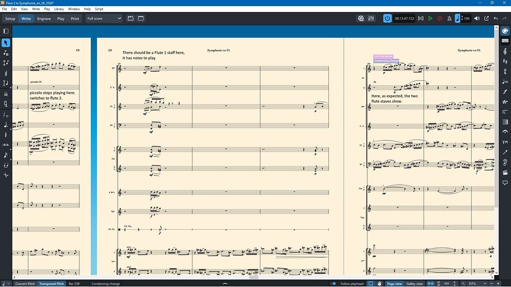 Issues with condensing and music not showing - Dorico - Steinberg Forums