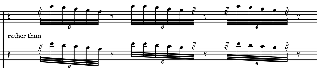 Flat beams for stemlet/Beamlet groups ending and/or starting with a ...