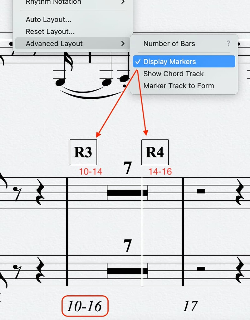 Show range with markers placed inside Multi-Bar rest - Cubase ...