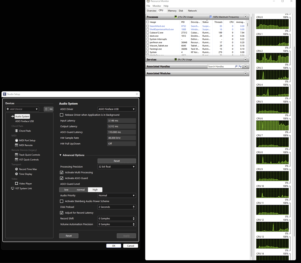 Core usage and spread in Cubase - Cubase - Steinberg Forums