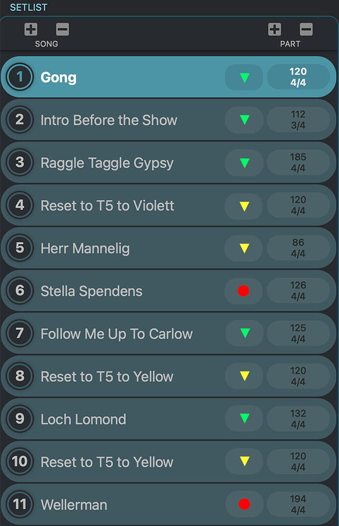 Setlist running conditions - VST Live - Steinberg Forums