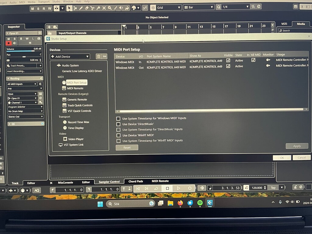 VST plugin (Opus) does not listen to MIDI signal - Cubase - Steinberg Forums