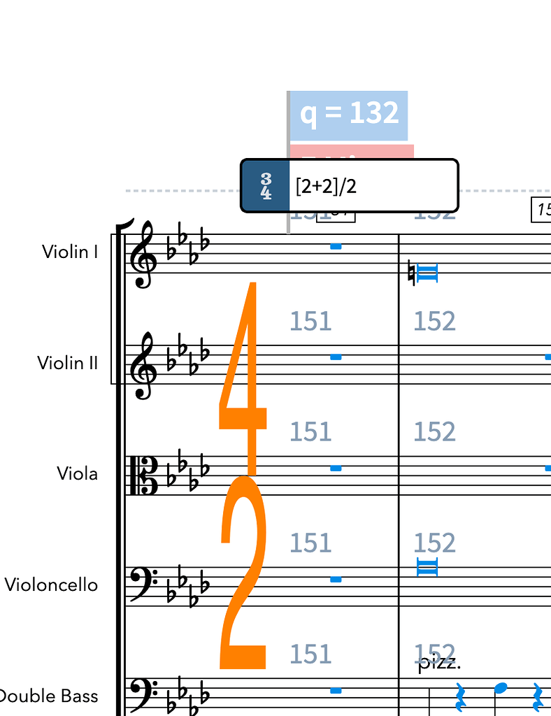 Kind of irregular meter, how can I achieve this measure division ...