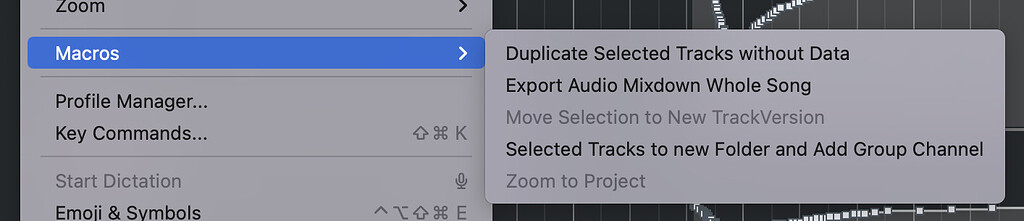Can't "Show macros" in key command panel - Cubase - Steinberg Forums