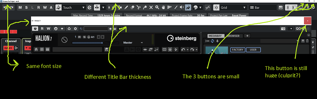 Customizing appearance of Cubase 13 Pro in Win10 using Regedit - Cubase - Steinberg Forums
