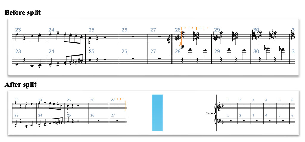 Music disappears after split flow - Dorico - Steinberg Forums
