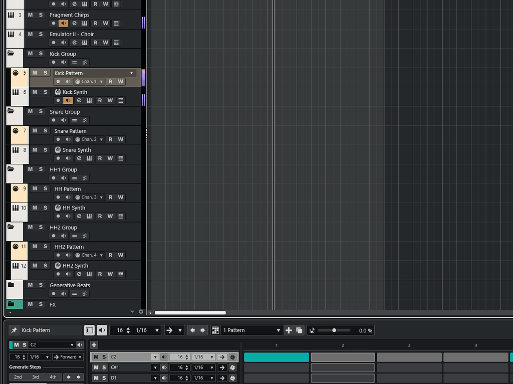 Is the pattern feature supposed to play without an event? - Cubase - Steinberg Forums