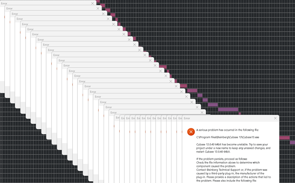List Editor Serious error - Cubase - Steinberg Forums
