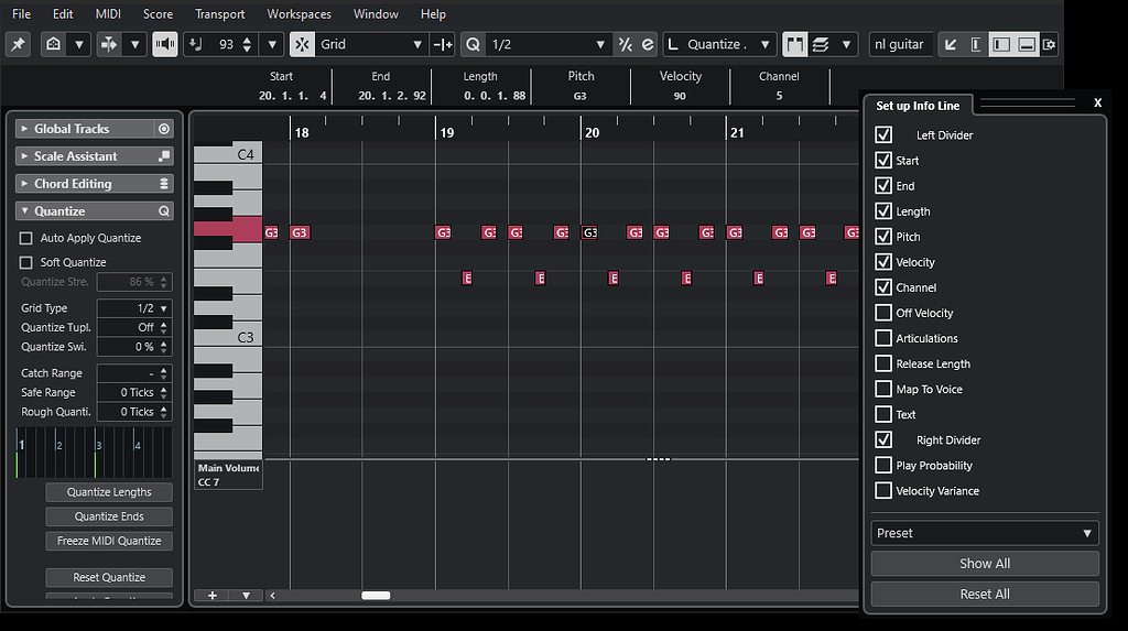 Setup Info Line for Range Tool - Cubase - Steinberg Forums