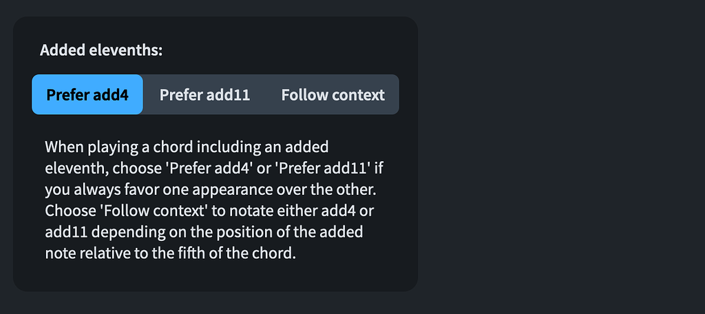 Chord Symbol Midi Input add4/add11 - Dorico - Steinberg Forums