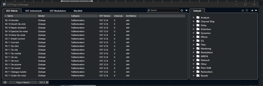 Plug-in Manager missing External Plug-in folder add option - Nuendo - Steinberg Forums