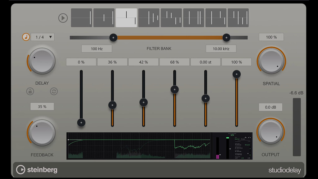 Feature Request: Please add ducking visualizer to Studio Delay? - Cubase - Steinberg Forums