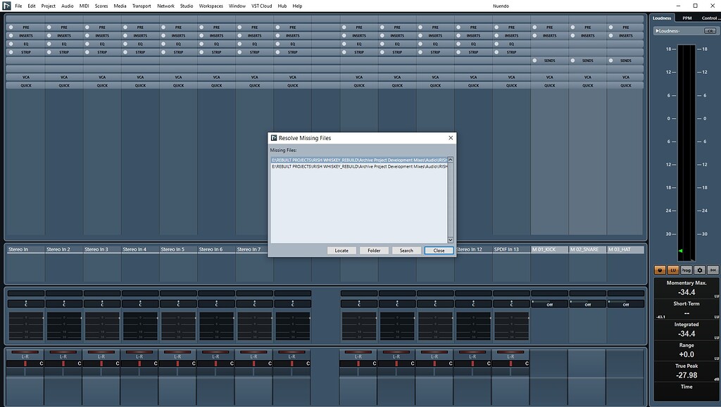 Tracks Not Saving in Project - Nuendo - Steinberg Forums