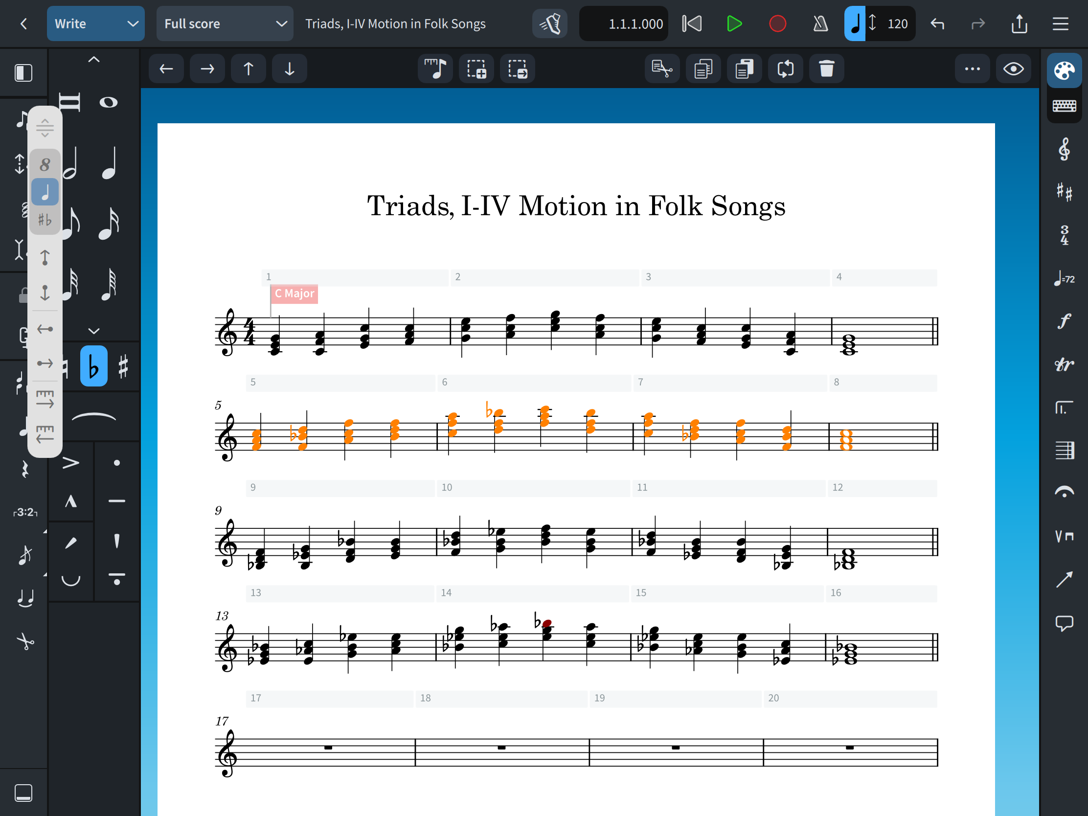 Transposing Selections with Key signatures included - Dorico ...