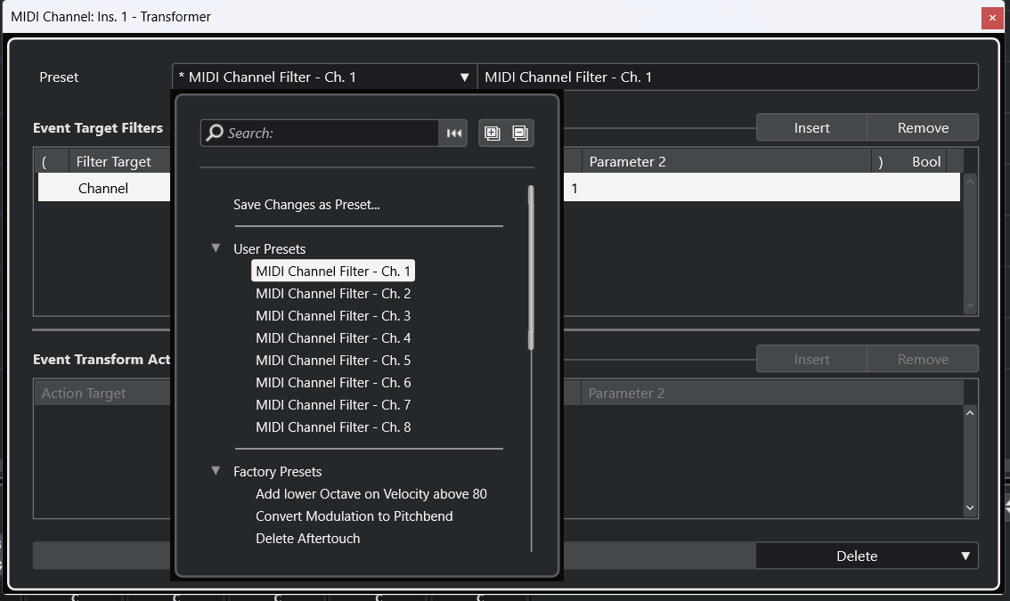 How to save MIDI Channel setting for VST Instrument channels - Cubase - Steinberg Forums
