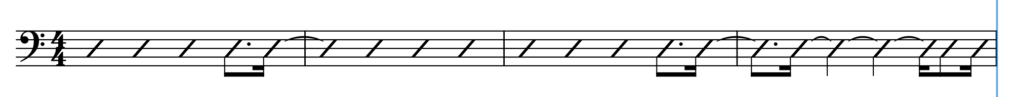 Tie rhythmic notation to slashes - Dorico - Steinberg Forums