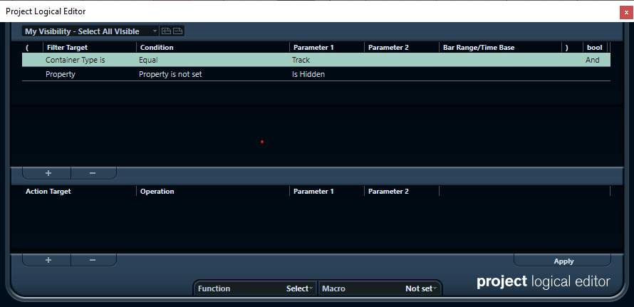 Select tracks based on part selection via PLE - Cubase - Steinberg Forums