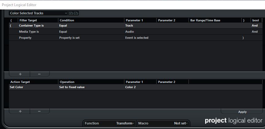 Track Coloring - Cubase - Steinberg Forums