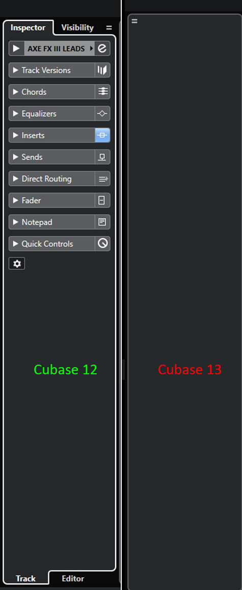 Left Zone issues - Cubase 13 Pro - Cubase - Steinberg Forums