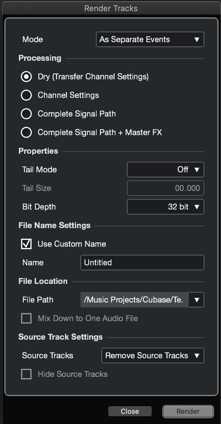Rendering Multi-Output Virtual Instrument Questions - Cubase - Steinberg Forums