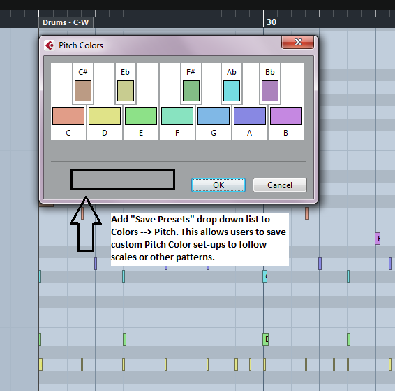 Pitch --> Color add "Save Presets." - Cubase - Steinberg Forums
