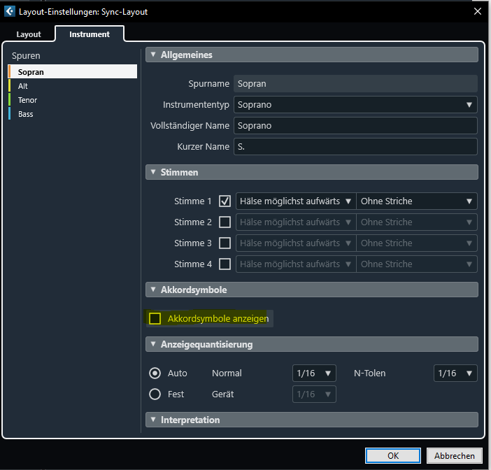 Cubase 14 - Score - disable chords for printing - Cubase - Steinberg Forums