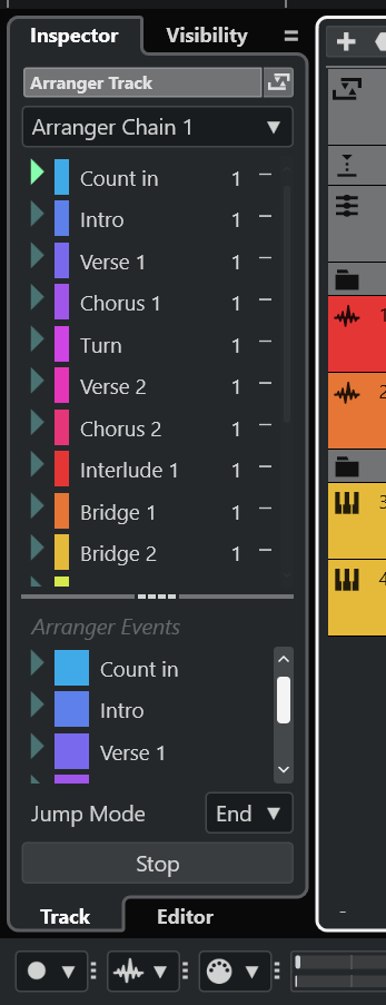 Arranger chain jump mode - Cubase - Steinberg Forums