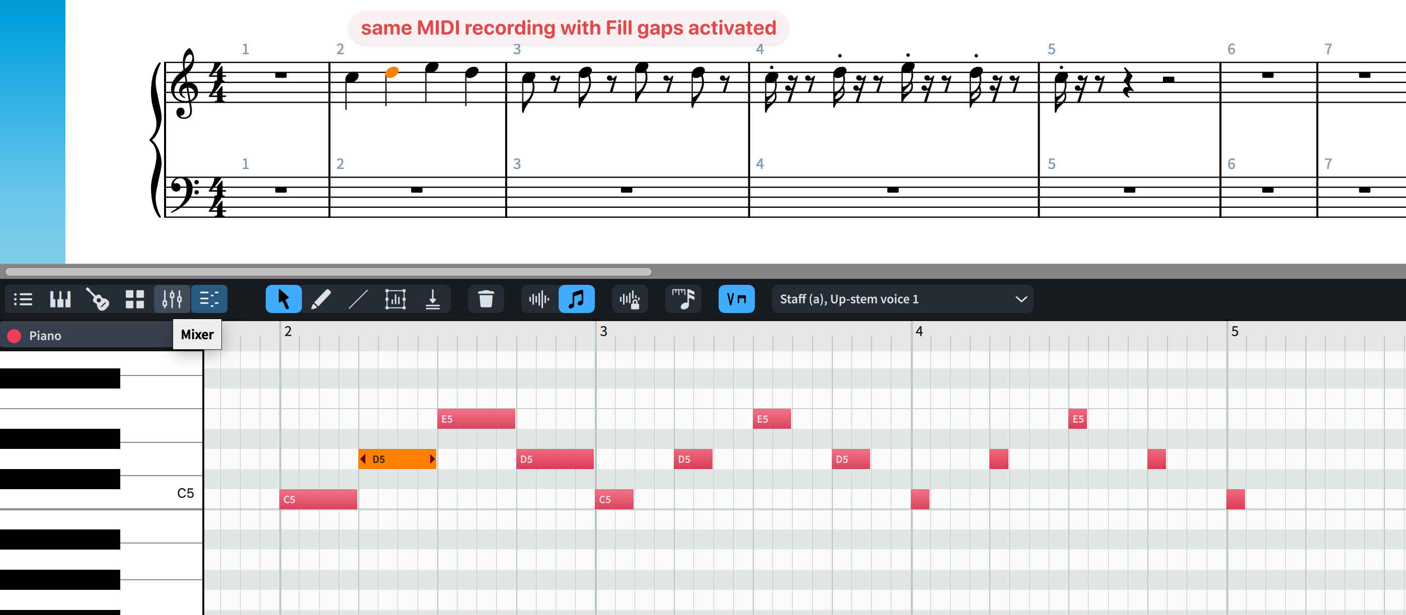 When recording note input from midi keyboard why do some staccato dots show up? - Dorico ...