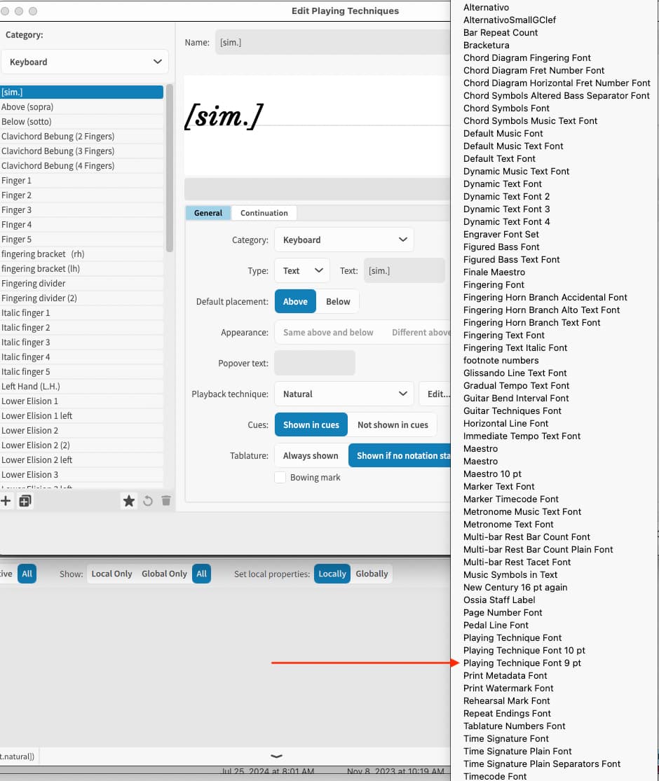 Font of Playing Technique? - Dorico - Steinberg Forums