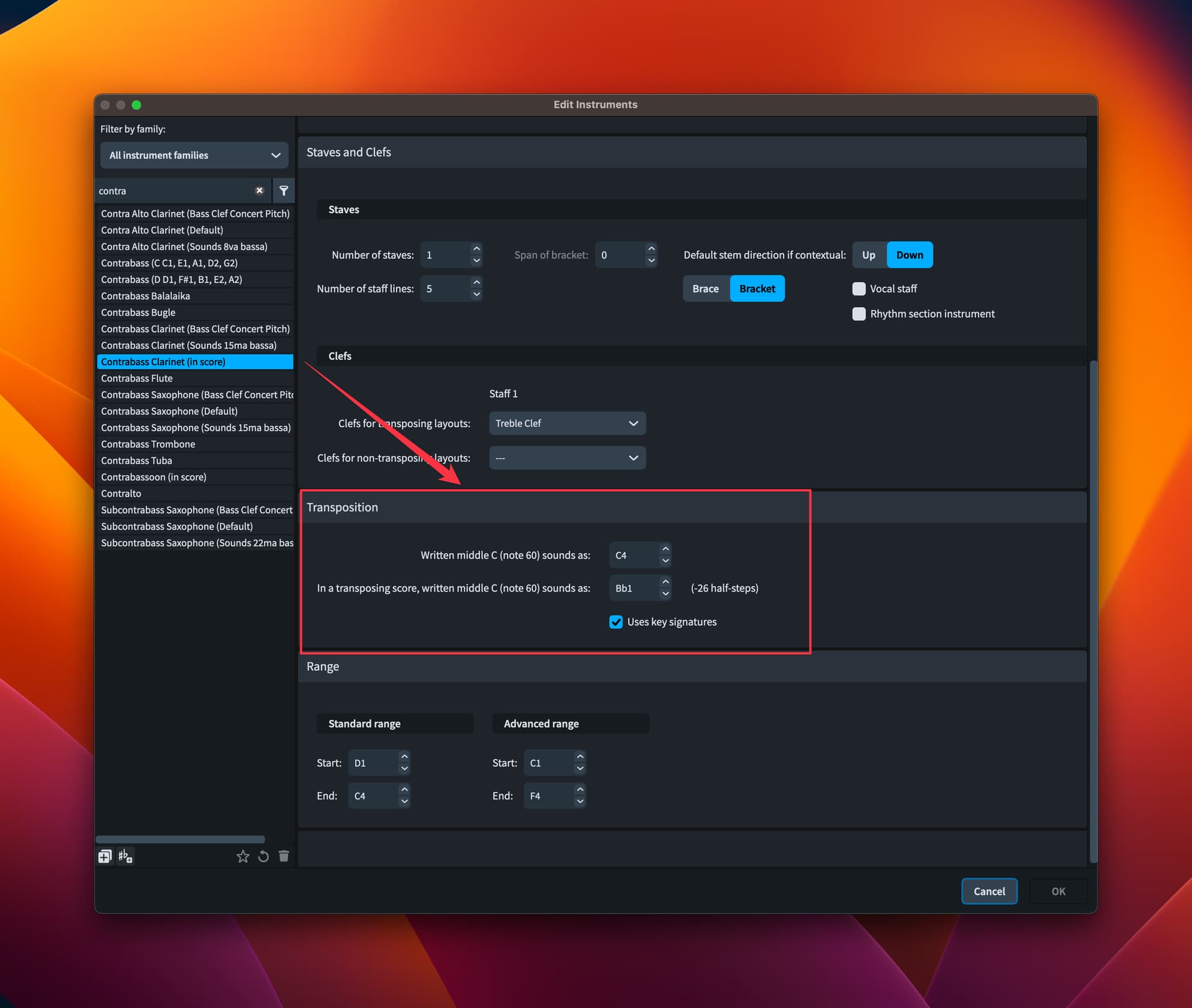 Show octave transposing instrument as written in page view? - Dorico - Steinberg Forums