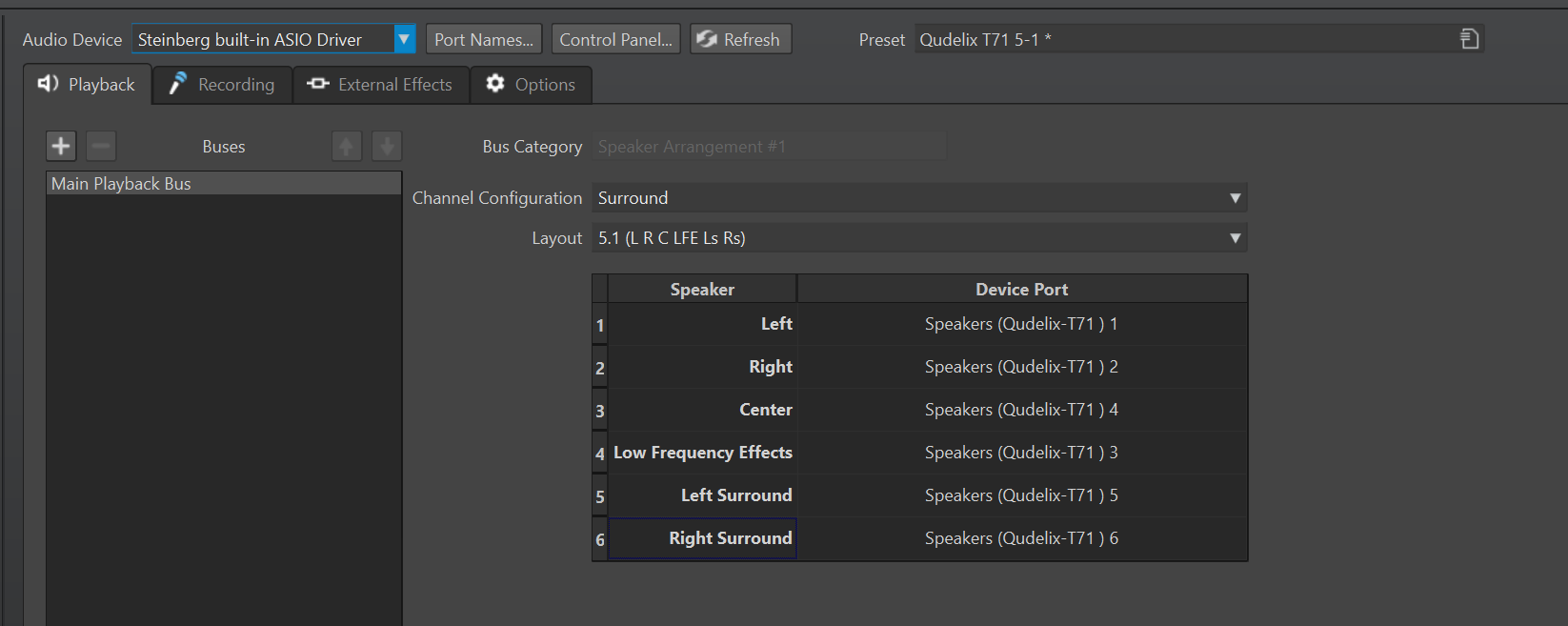 Wavelab Pro 12 channel configuration doesn't get saved with preset - WaveLab - Steinberg Forums