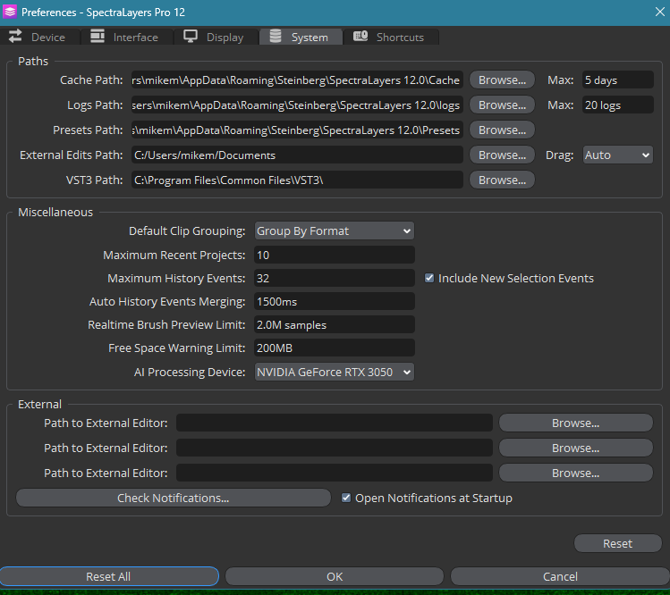 SpectraLayers 12.0.20 Standalone - Windows 11 24H2 - SpectraLayers - Steinberg Forums