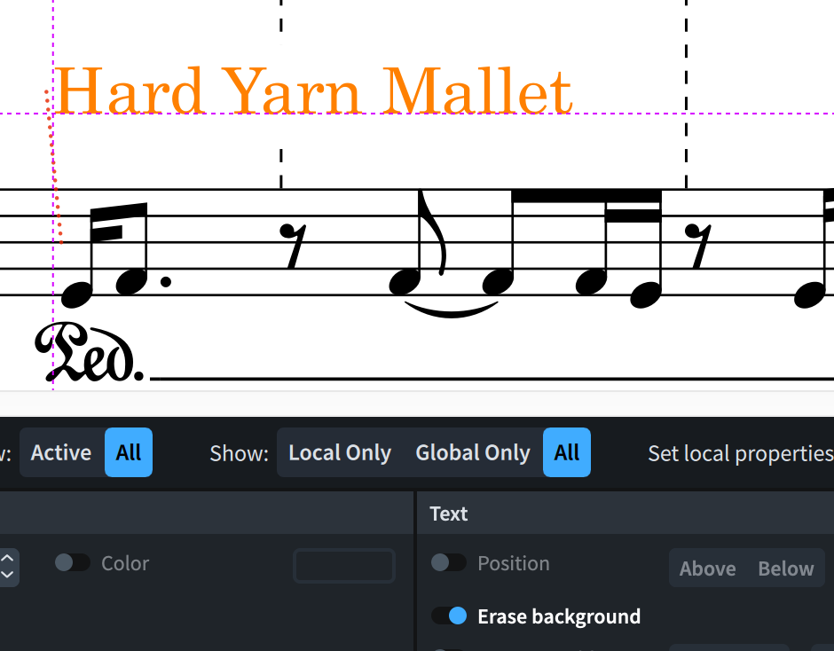 Text Suppress Background with Coordination Lines - Dorico - Steinberg Forums