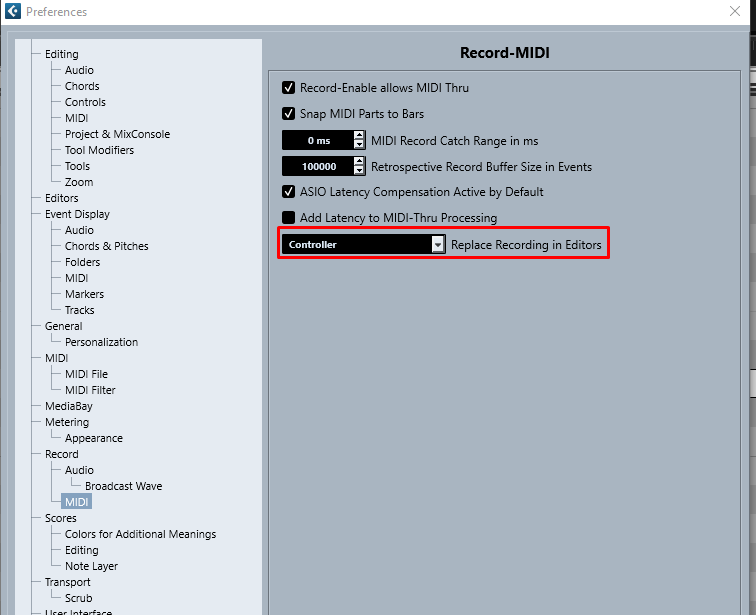 Problems with MIDI CC Overdub - Cubase - Steinberg Forums