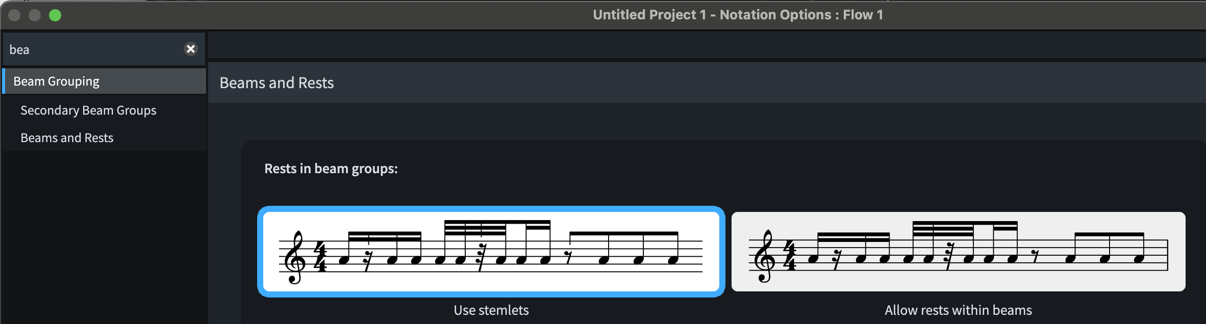 Stemlet beams and notehead size - Dorico - Steinberg Forums