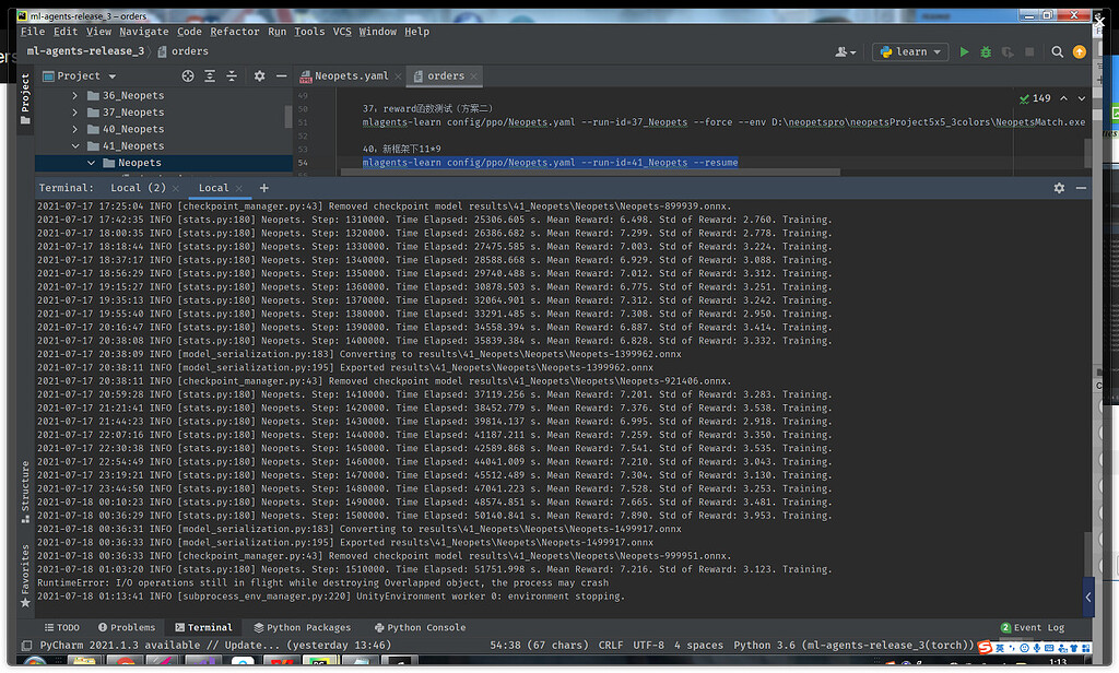 Trainning is more and more slow - Unity Engine - Unity Discussions
