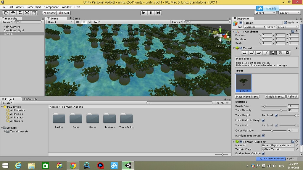 Newbie To Unity Terrain Tree Problem In Unity5 Questions And Answers Unity Discussions