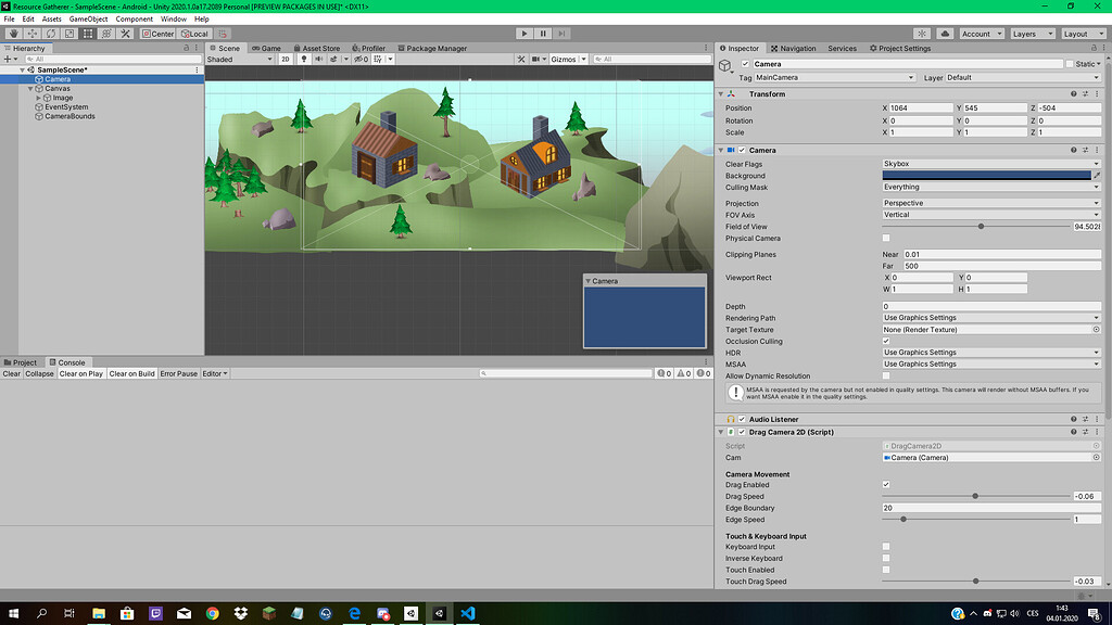 Camera is not showing anything - Unity Engine - Unity Discussions
