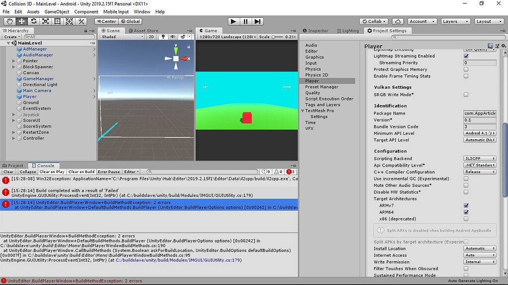Building Error - Questions & Answers - Unity Discussions