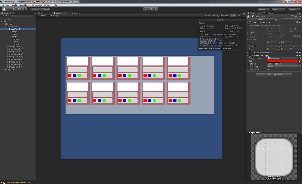 UI Drawcall batching broken - Unity Engine - Unity Discussions