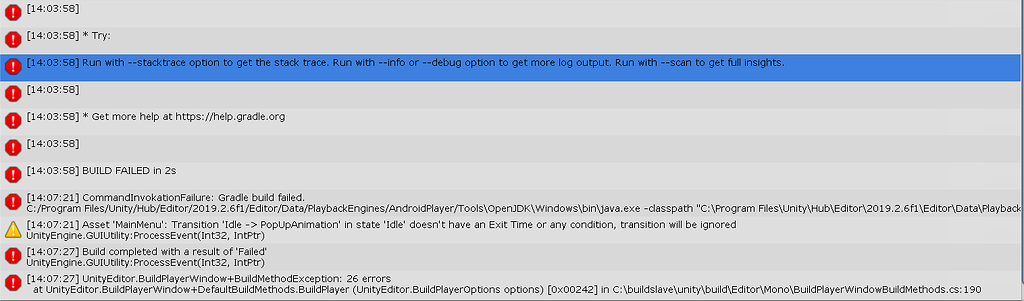 Android build Error - Questions & Answers - Unity Discussions