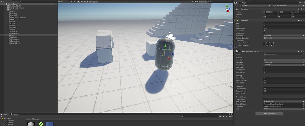 Crouching teleports character underground - Questions & Answers - Unity Discussions