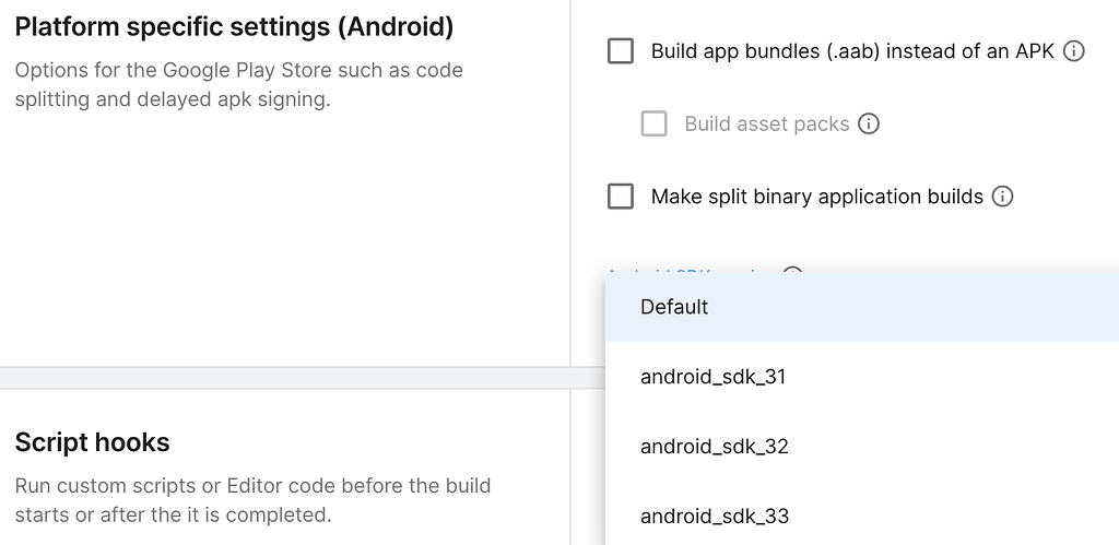Android SDK 32 and 33 are now available for use in Cloud Build - Unity Services - Unity Discussions