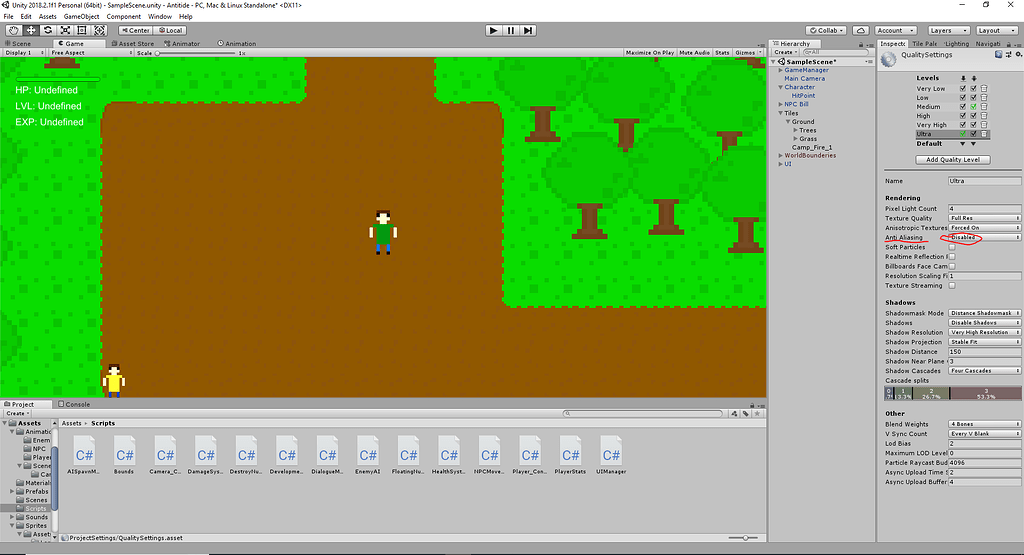 Camera / Graphic bug with 2D Sprites [Please help me solve this ...