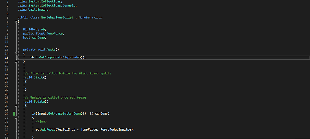 I have a problem jumping - Questions & Answers - Unity Discussions