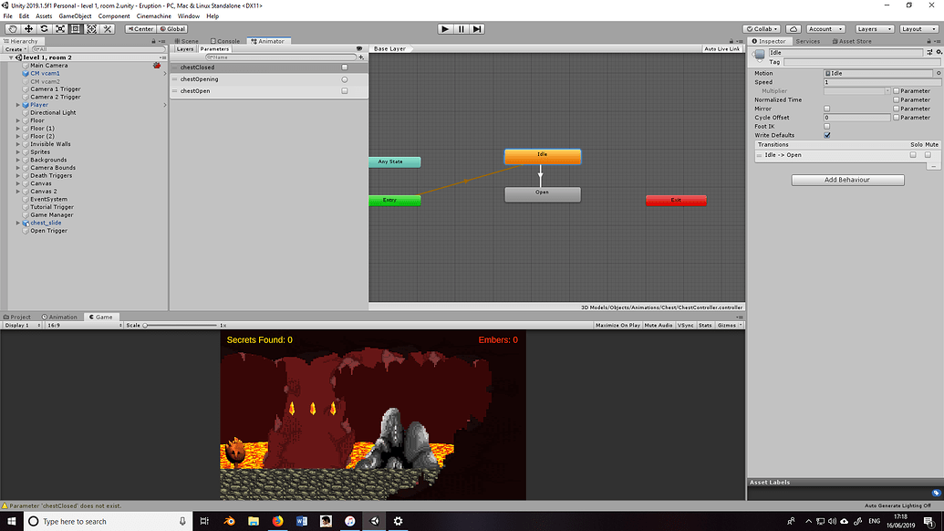 Parameter does not exist warnings - Unity Engine - Unity Discussions