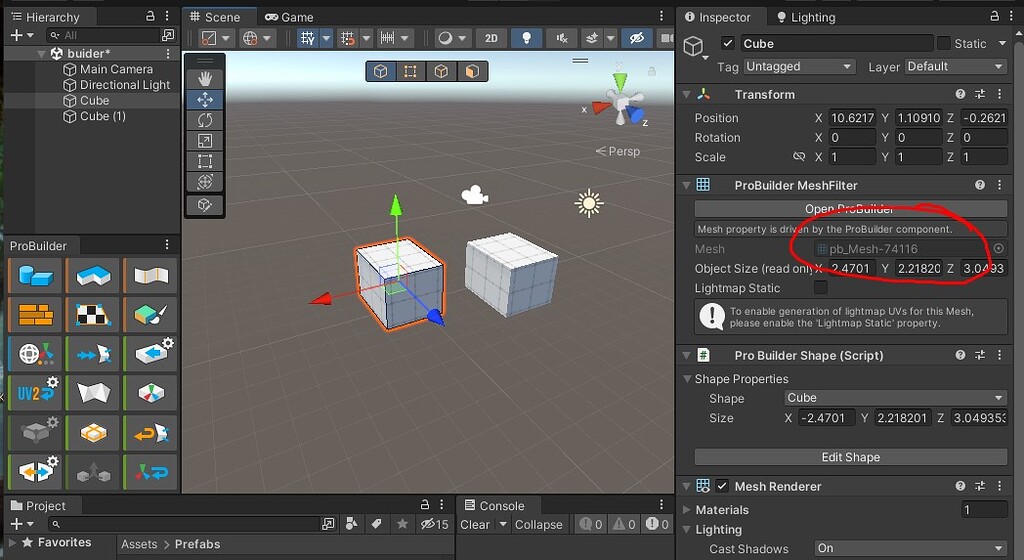 ProBuilder dont clone mesh in duplicate group - Unity Engine - Unity Discussions