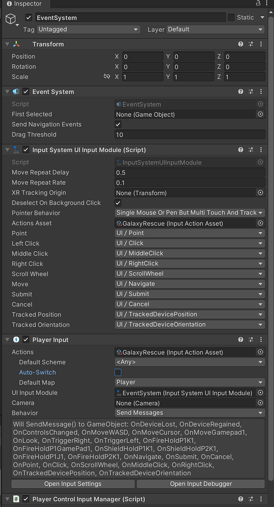 Solved Eventsystem Not Working Anymore In Runtime After Inputsystem Added Unity Engine