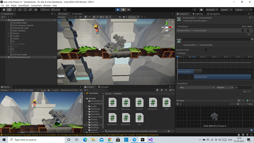 Enemy model , AI and animation is not working properly - Questions ...